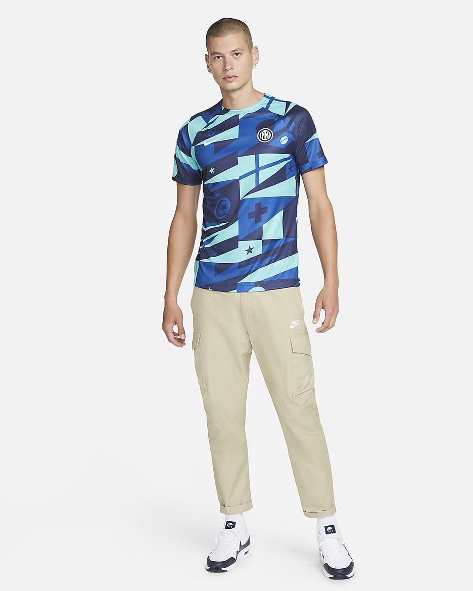 Inter Milan Men's Nike Dri-FIT Pre-Match Soccer Top. Nike.com