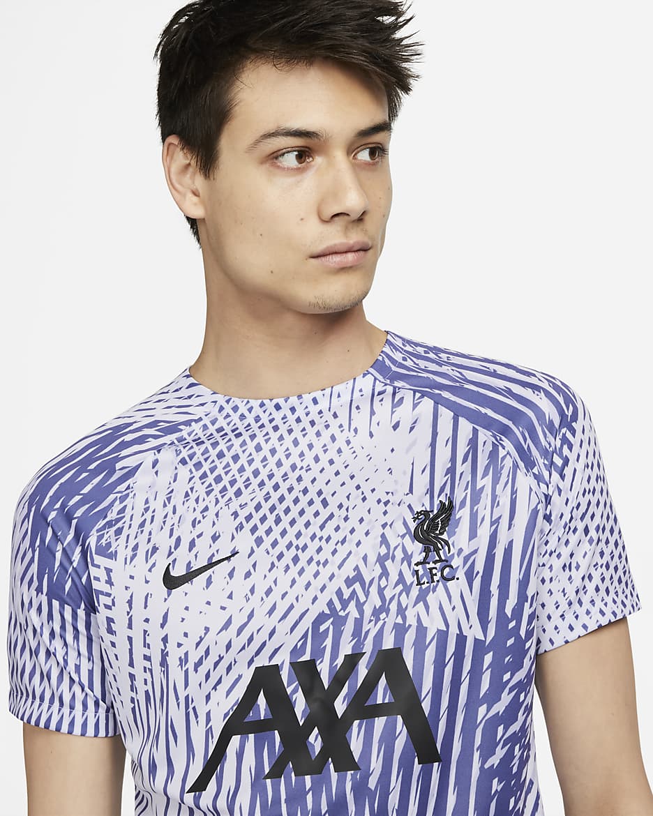 Liverpool F.C. Away Men's Nike Dri-FIT Pre-Match Football Top. Nike IN