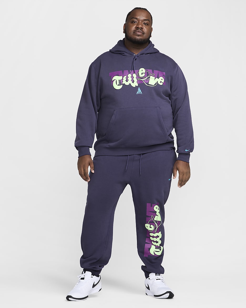 Ja Men's Fleece Basketball Jogger Trousers. Nike LU