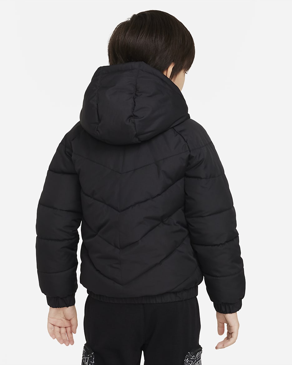 Nike Little Kids' Hooded Chevron Puffer Jacket. Nike.com