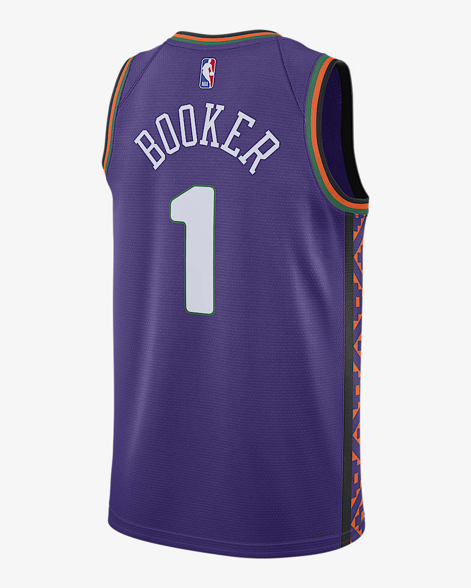Jersey Nike Dri-FIT de la NBA Swingman para hombre Devin Booker Phoenix Suns 2024/25 City ...