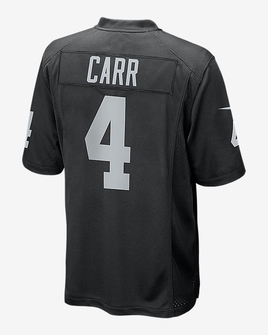 NFL Las Vegas Raiders (Derek Carr) Men's Game American Football Jersey ...
