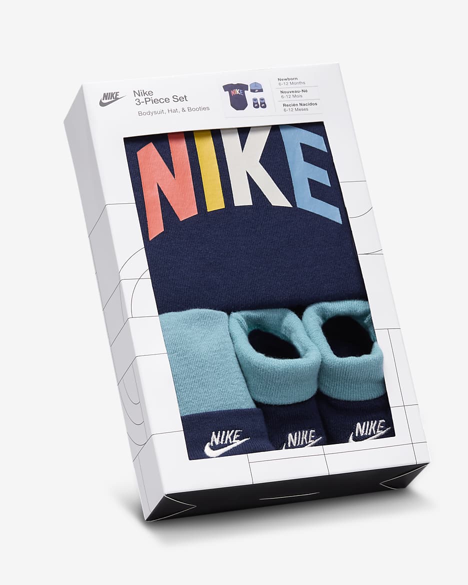 Nike Powder Play Baby (0–9M) 3-Piece Boxed Set. Nike SE