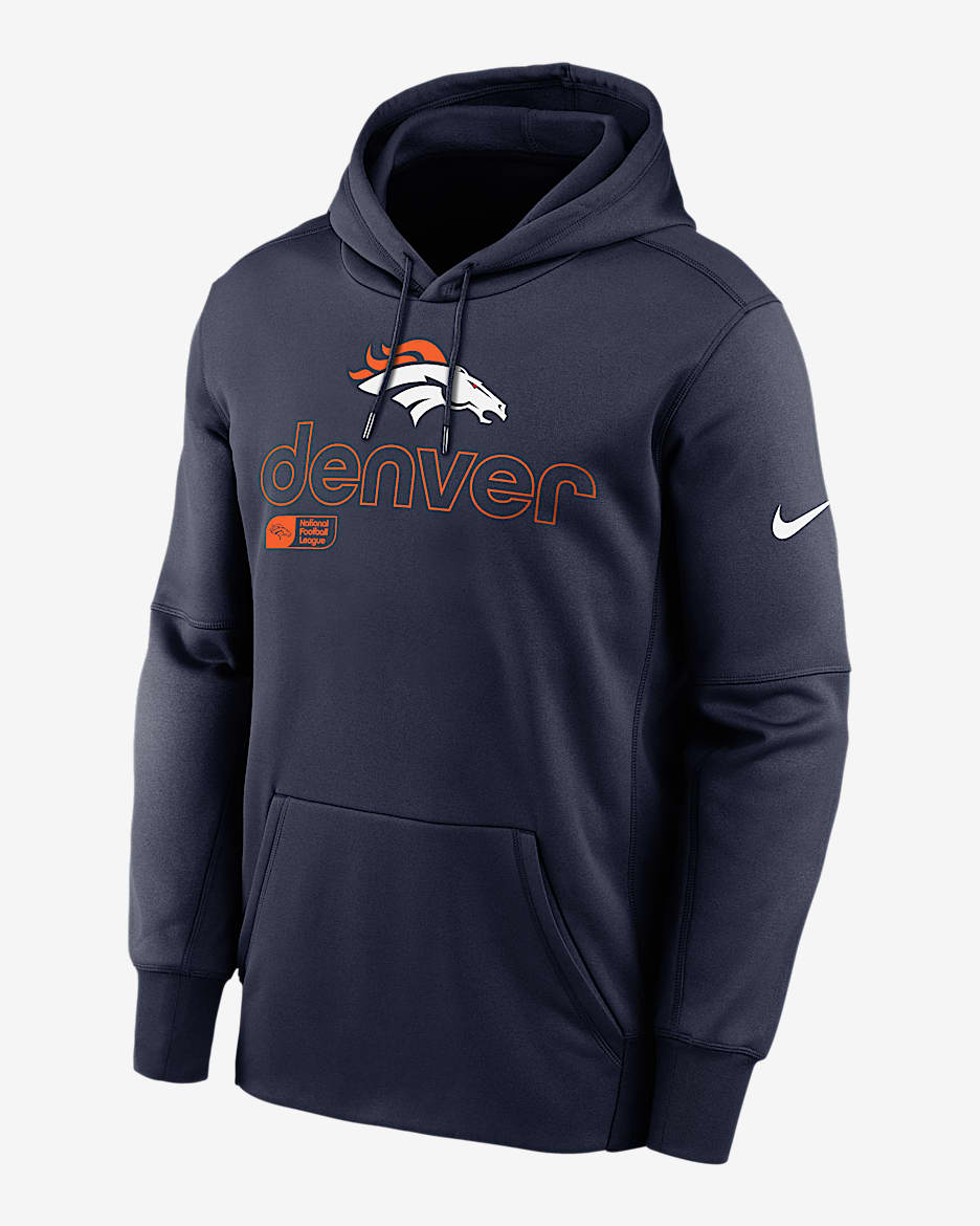 Denver Broncos Men’s Nike Therma NFL Pullover Hoodie. Nike.com