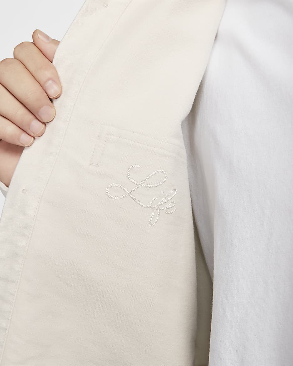 Nike Life Men's Long-Sleeve Chamois Field Shirt. Nike MY
