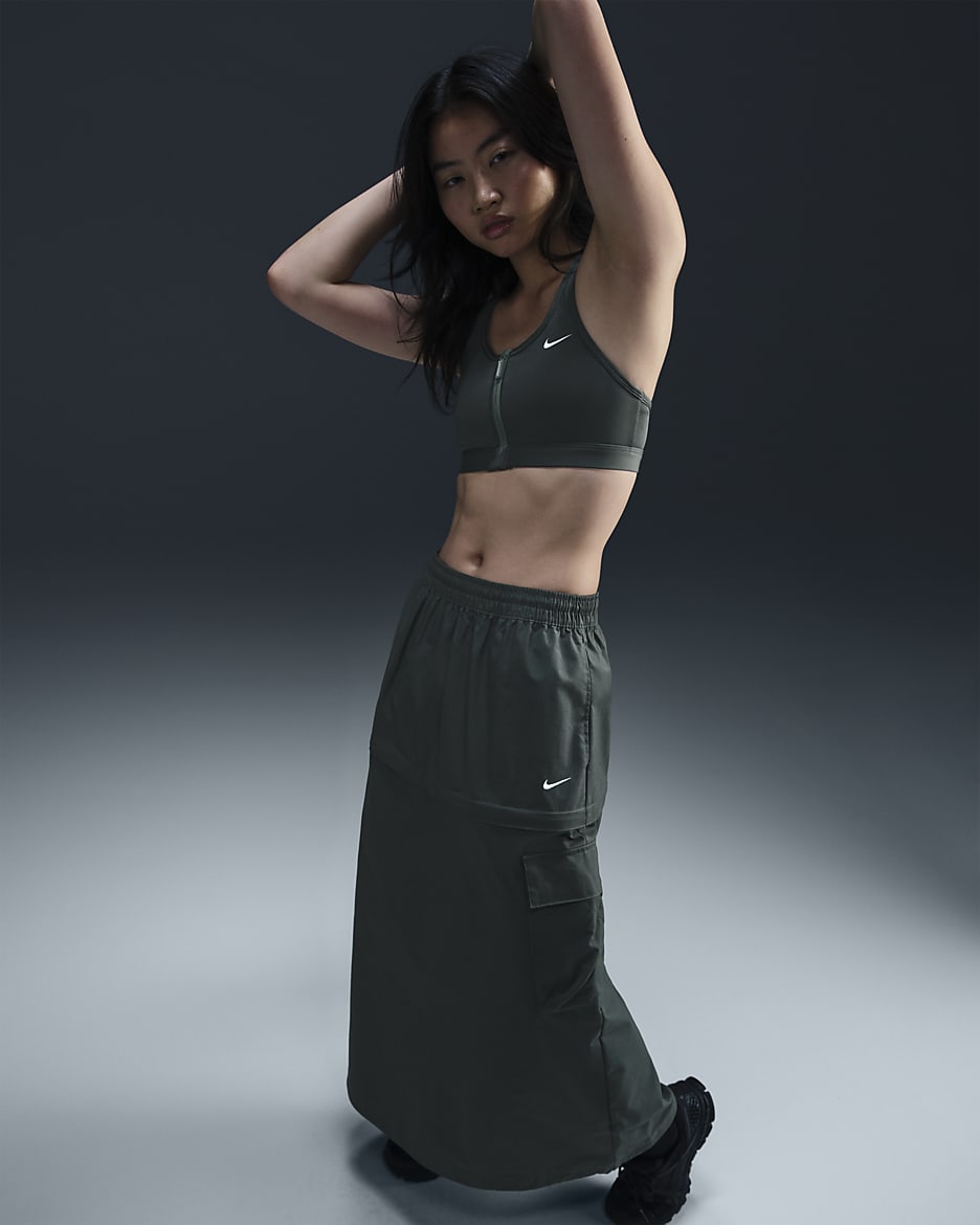 Nike Sportswear Essential Women's Mid-Rise Woven Cargo Midi Skirt. Nike UK