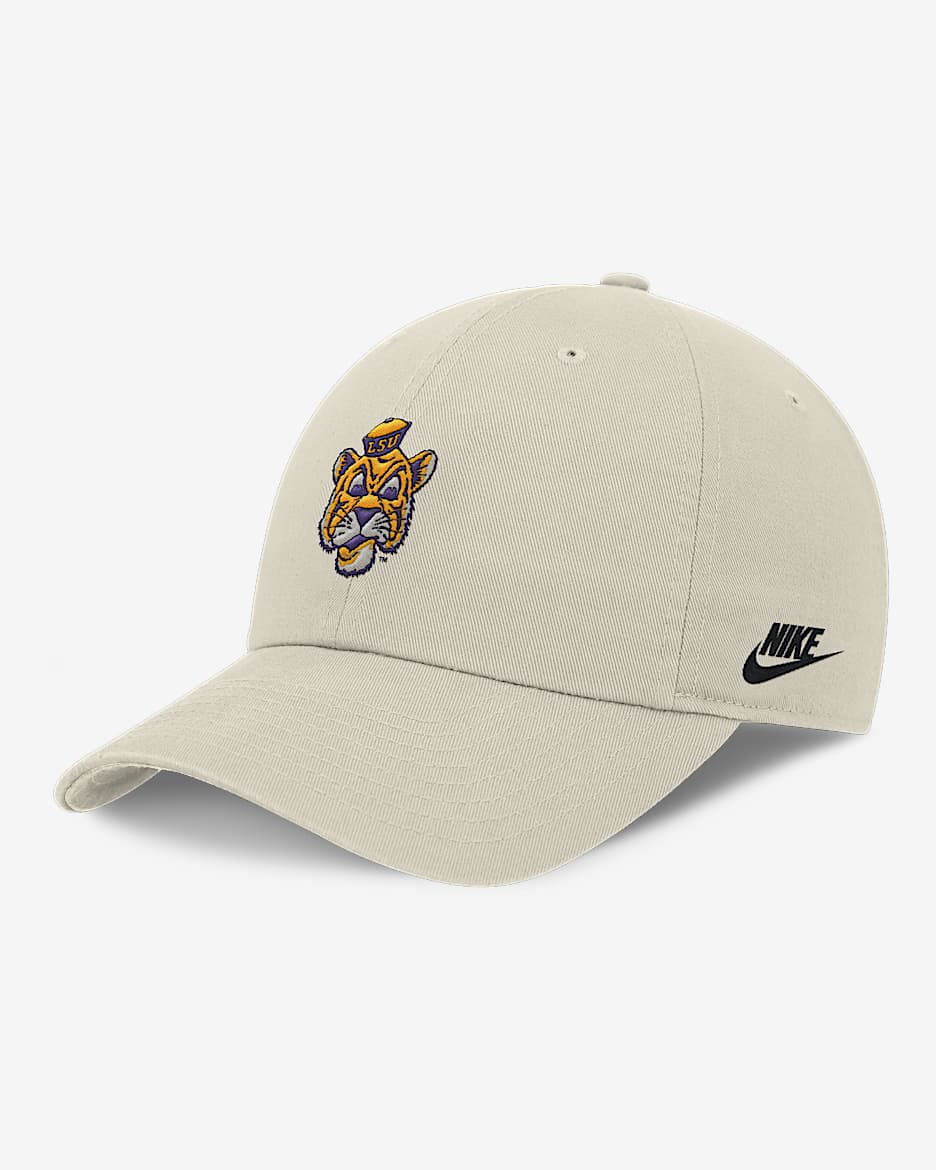 LSU Tigers Legacy Club Swoosh Men's Nike Dri-FIT College Adjustable Hat ...