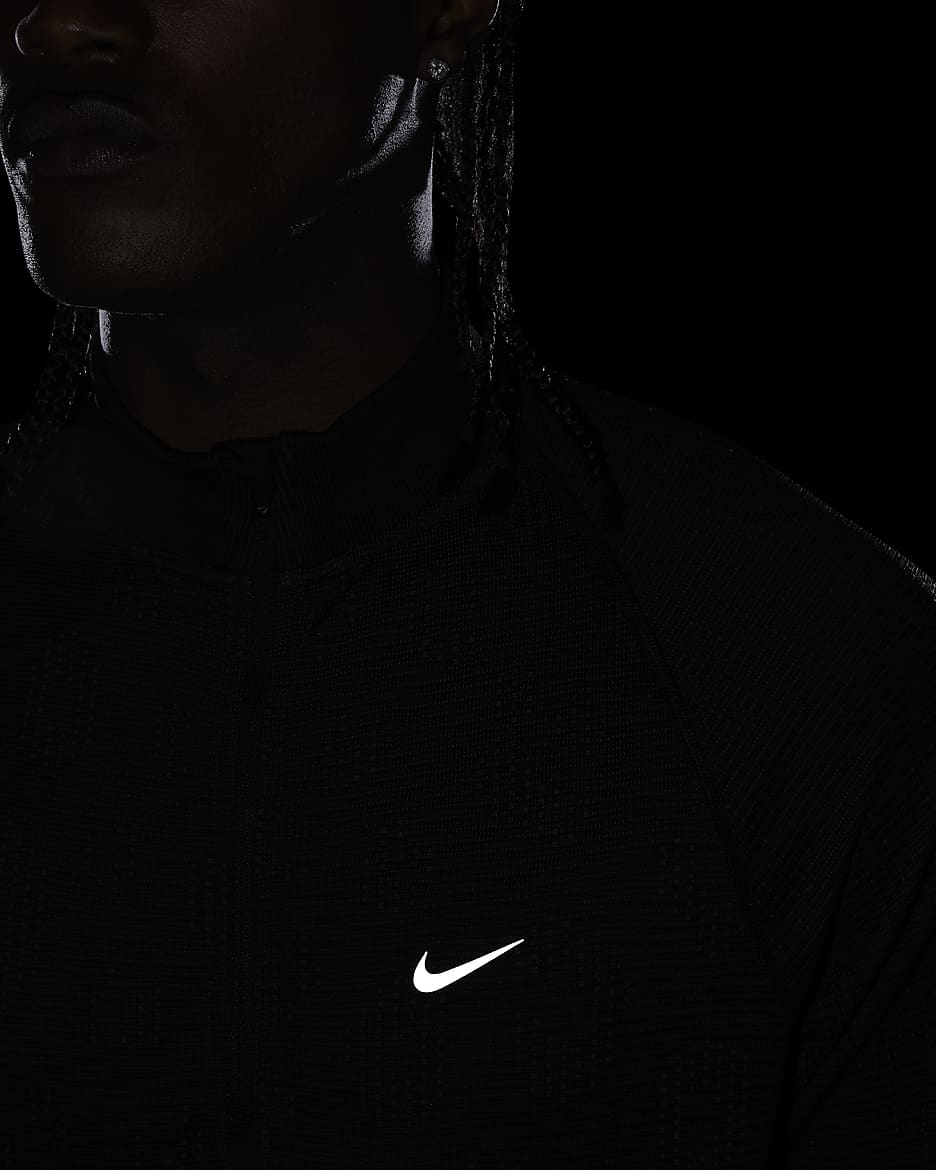 Nike Pinnacle Running Division Men's Water-Repellent 1/2-Zip Running ...