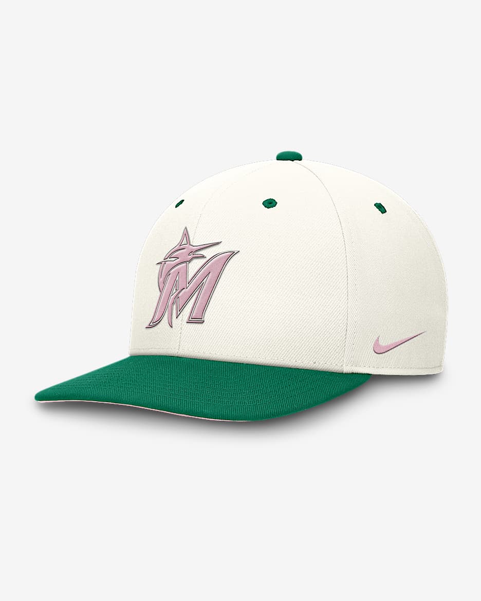 Miami Marlins Sail Pro Men's Nike Dri-FIT MLB Adjustable Hat. Nike.com
