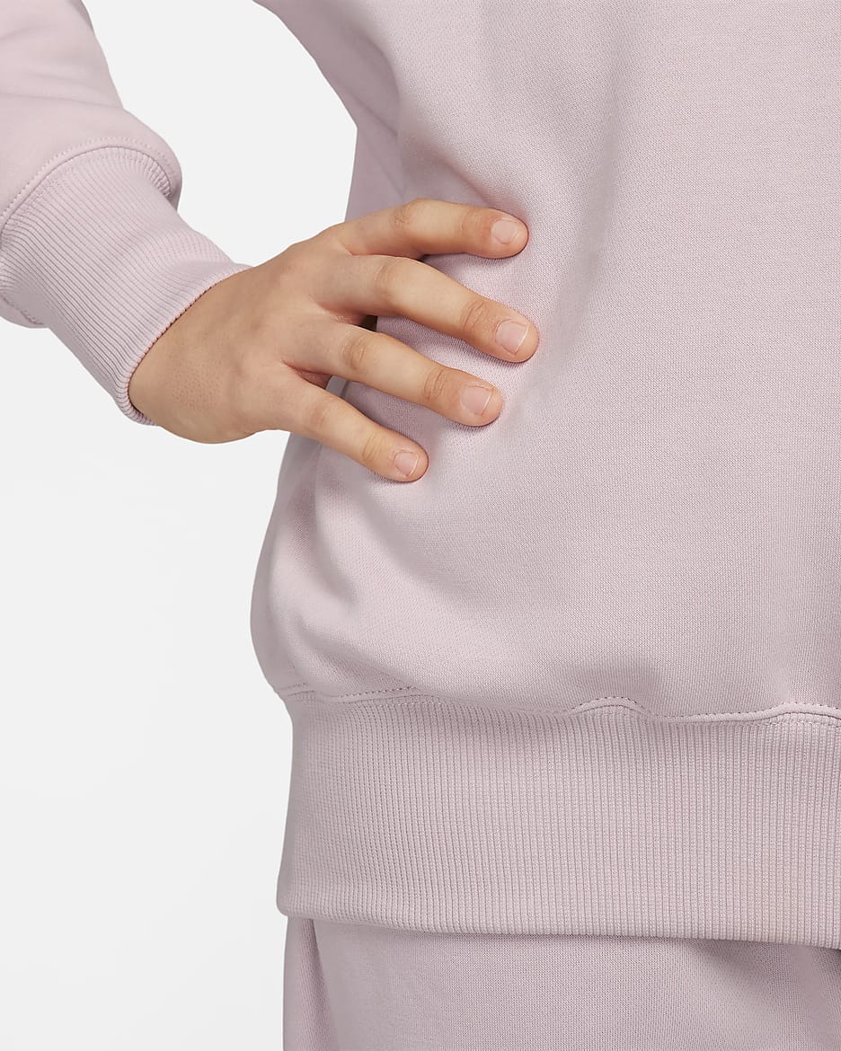 Nike Sportswear Phoenix Fleece Women's Oversized Crew-Neck Logo ...