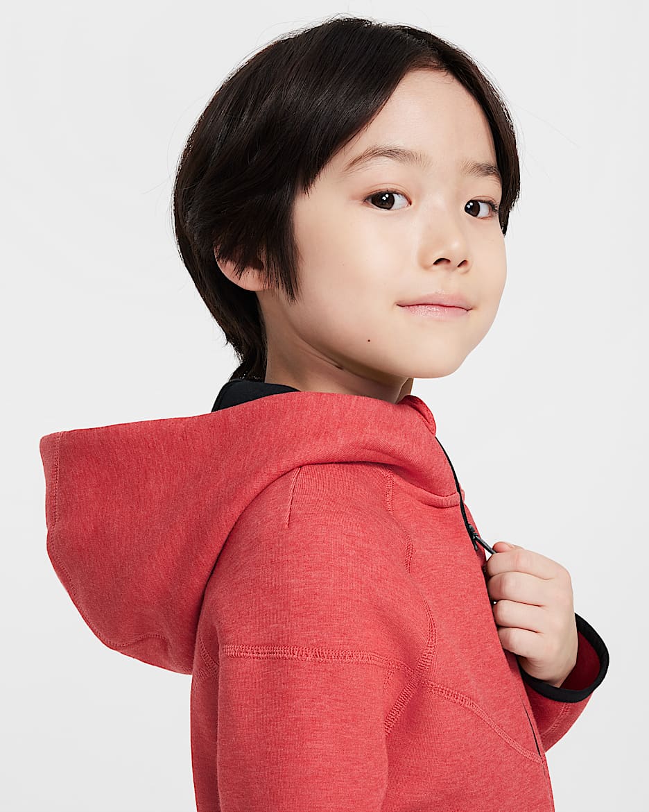 Nike Sportswear Tech Fleece Full-Zip Set Little Kids 2-Piece Hoodie Set ...