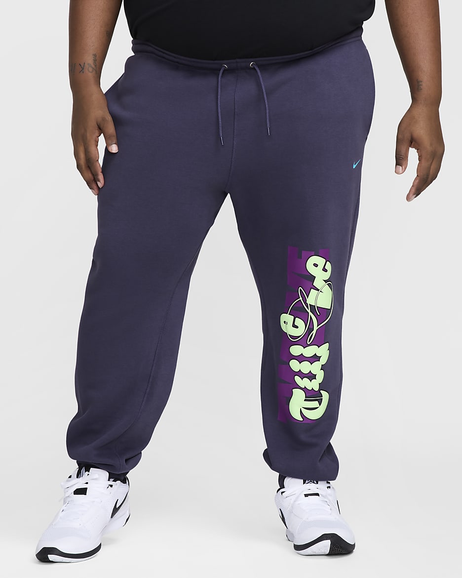 Ja Men's Fleece Basketball Jogger Trousers. Nike LU