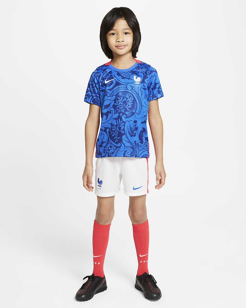 FFF 2022 Home Little Kids' Nike Dri-FIT Soccer Kit. Nike.com