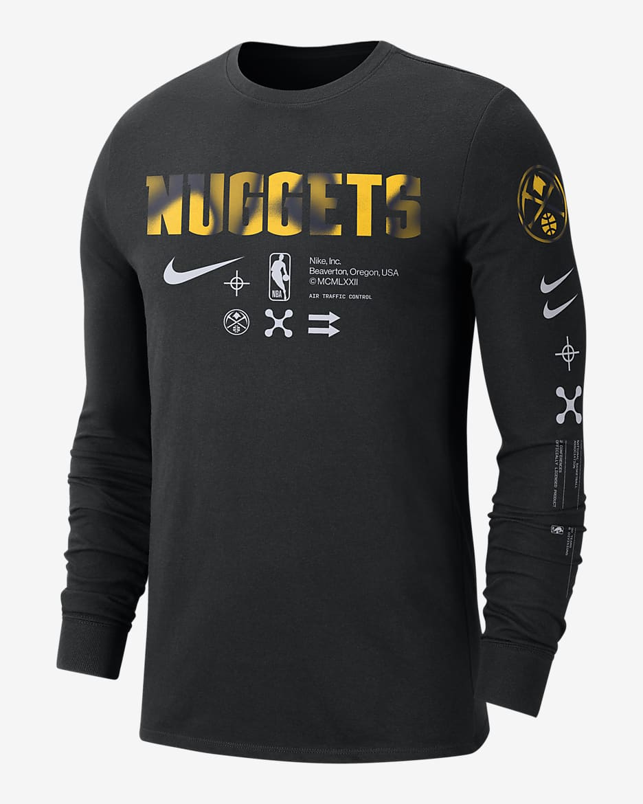Playera de manga larga Nike de la NBA para hombre Denver Nuggets. Nike.com