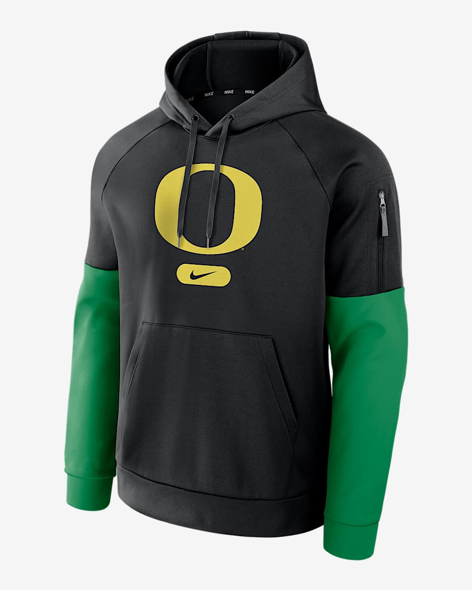 Sudadera con gorro sin cierre universitaria Nike Therma para hombre Oregon Ducks Fitness. Nike.com