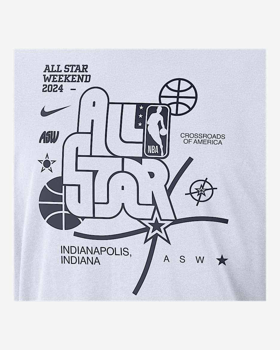 2024 NBA All-Star Weekend Men's Nike NBA Max90 Long-Sleeve T-Shirt. Nike VN
