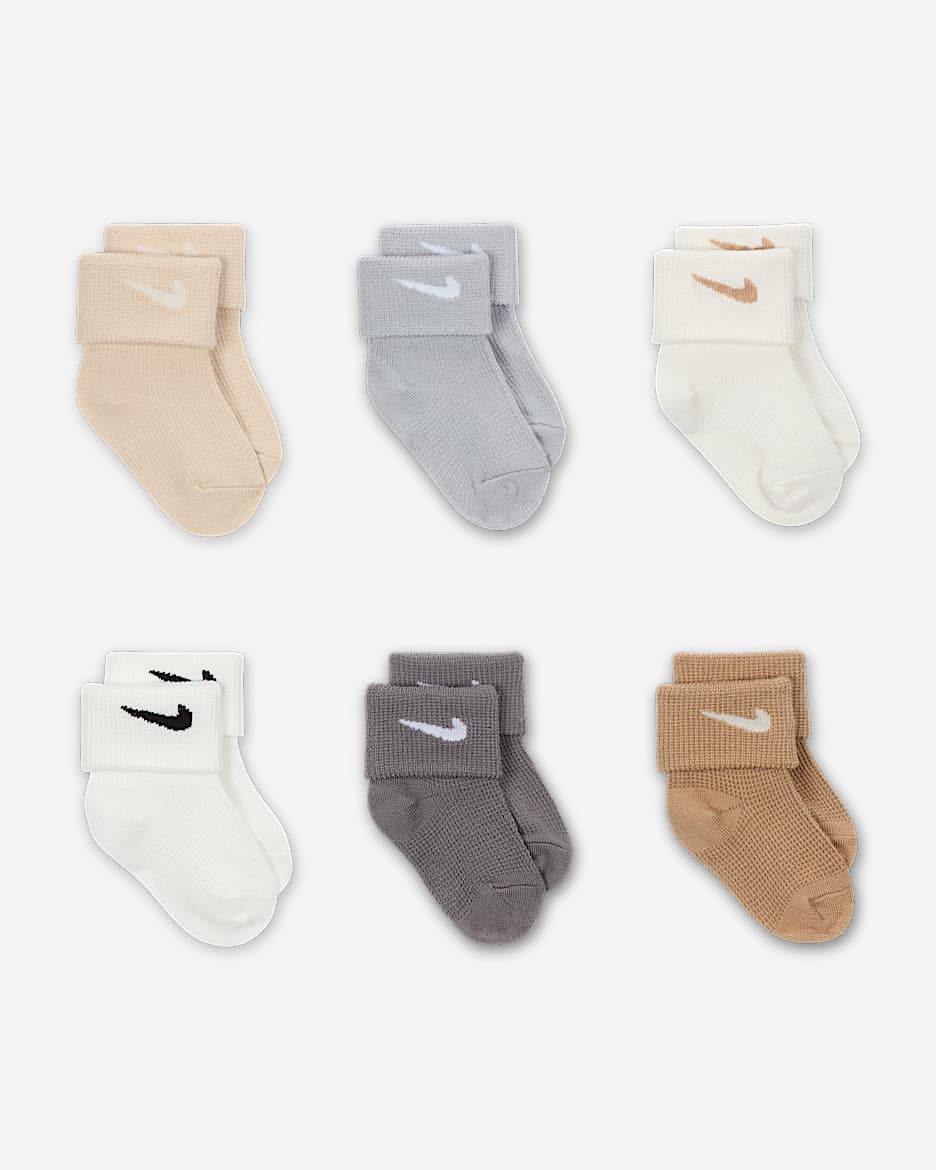 Nike Baby (12-24M) Waffle Knit Socks (6 Pairs). Nike.com