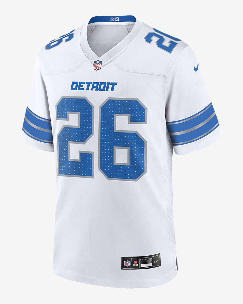 Jahmyr Gibbs Detroit Lions Men's Nike NFL Game Football Jersey. Nike.com