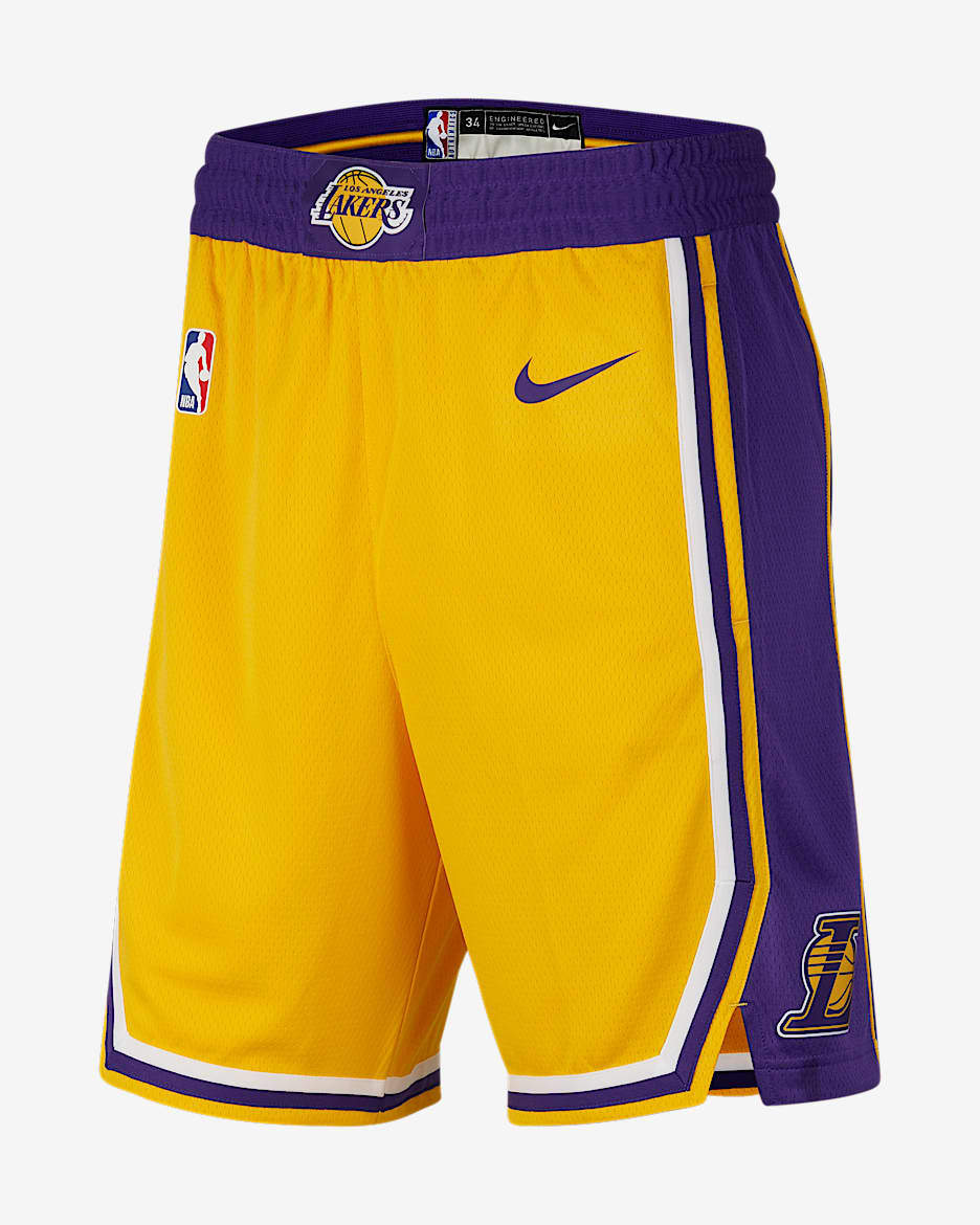 Los Angeles Lakers Icon Edition Men's Nike NBA Swingman Shorts. Nike IN
