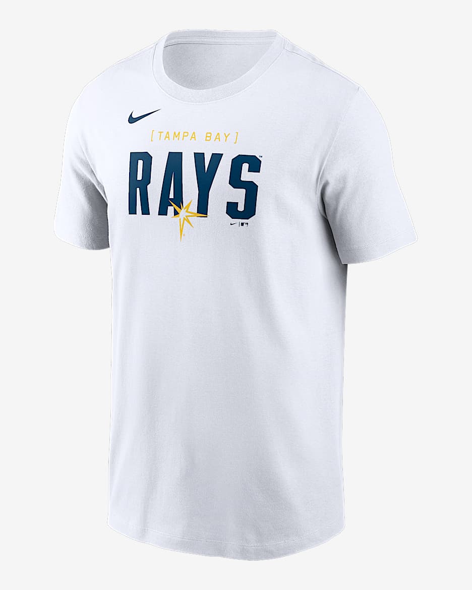 Playera Nike de la MLB para hombre Tampa Bay Rays Home Team Bracket ...