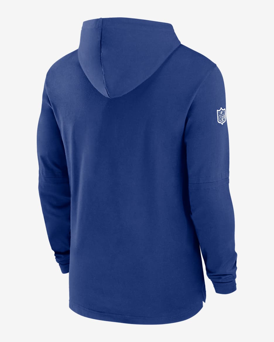 New York Giants Sideline Men's Nike Dri-FIT NFL Long-Sleeve Hooded Top ...
