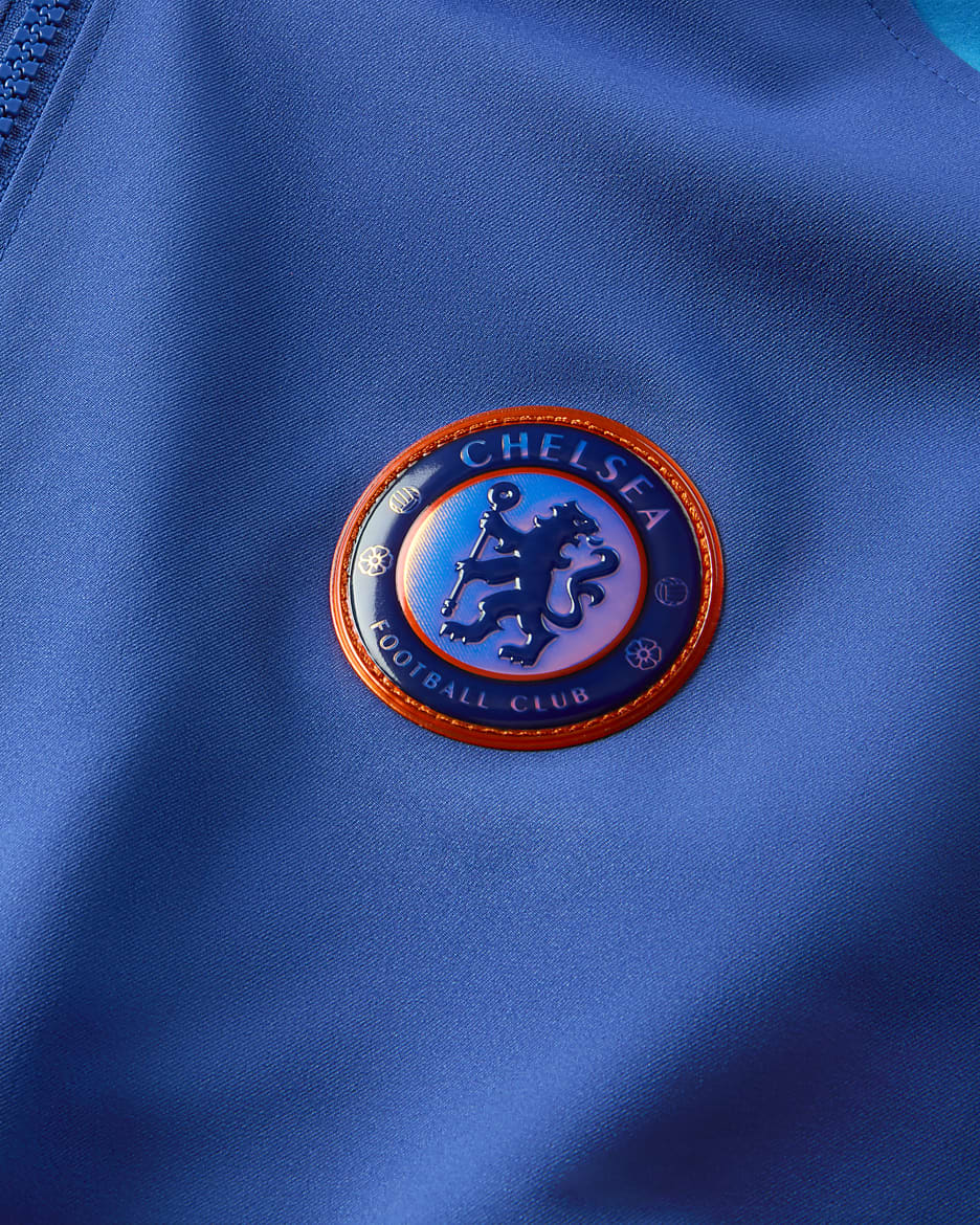 Chelsea F.C. Strike Women's Nike Dri-FIT Football Anthem Jacket. Nike CA