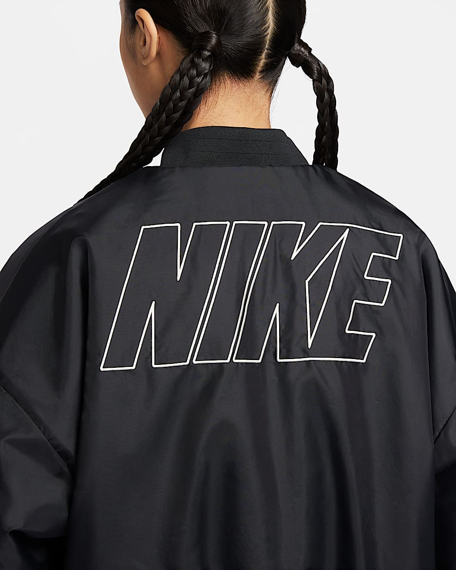 Nike Sportswear Women's Reversible Faux Fur Bomber Jacket. Nike MY