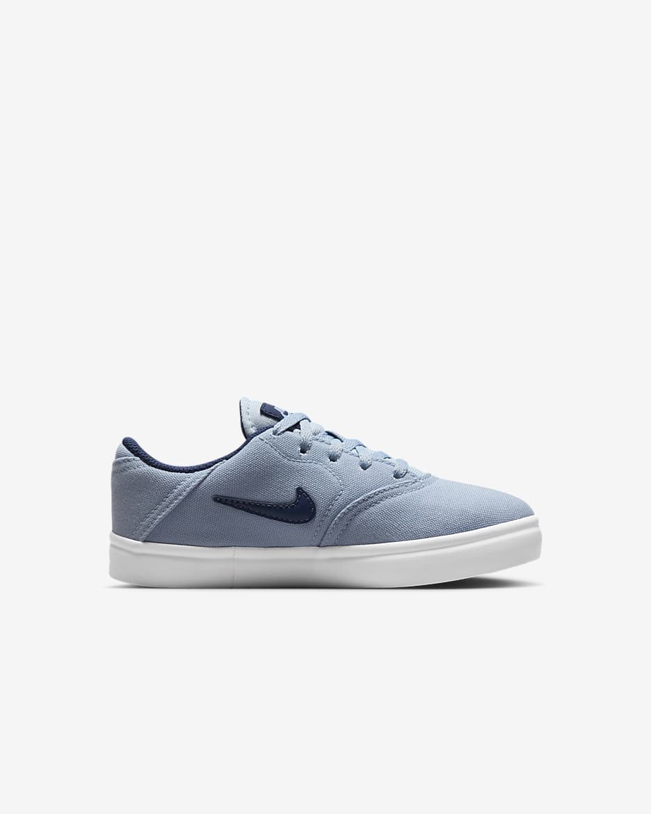 Nike SB Check Canvas Younger Kids' Skate Shoes. Nike SG