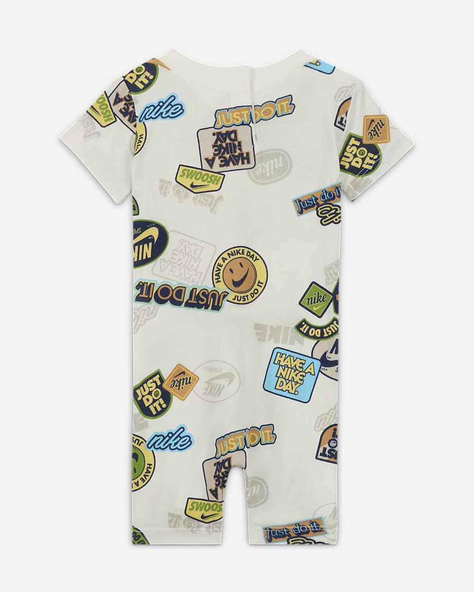 Nike Sportswear Baby (0-9M) Printed Tee Romper. Nike.com