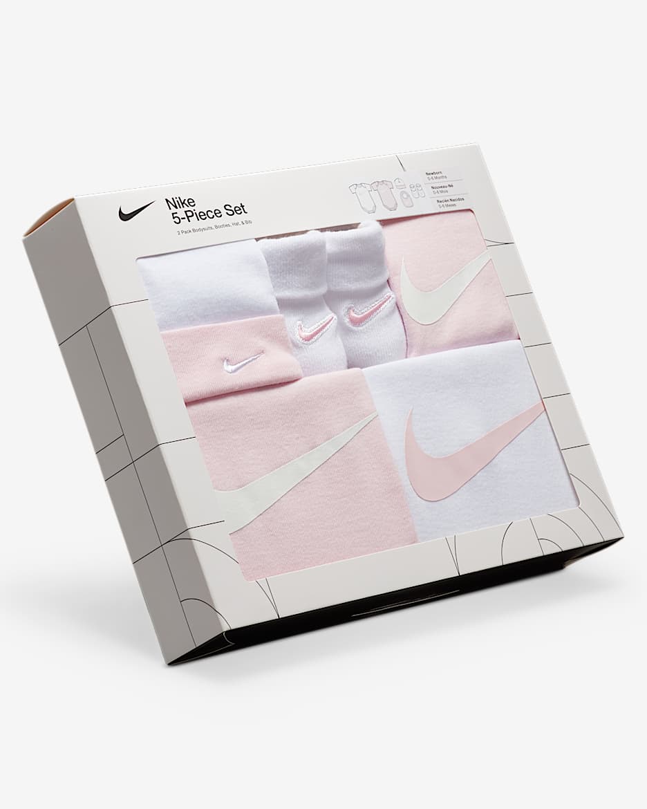 Nike 5-Piece Gift Set Baby 5-Piece Boxed Gift Set. Nike CZ