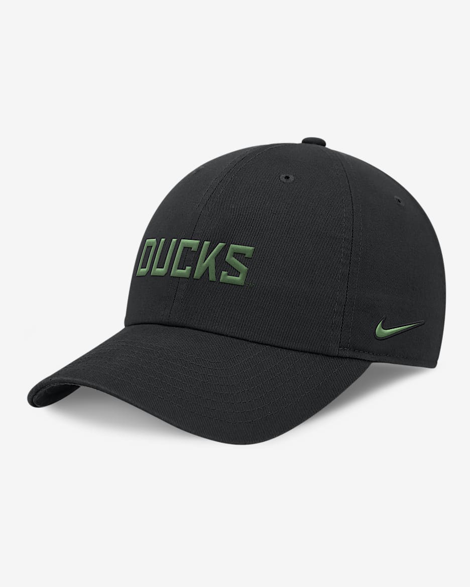Gorra universitaria Nike Dri-FIT ajustable para hombre Oregon Ducks On ...