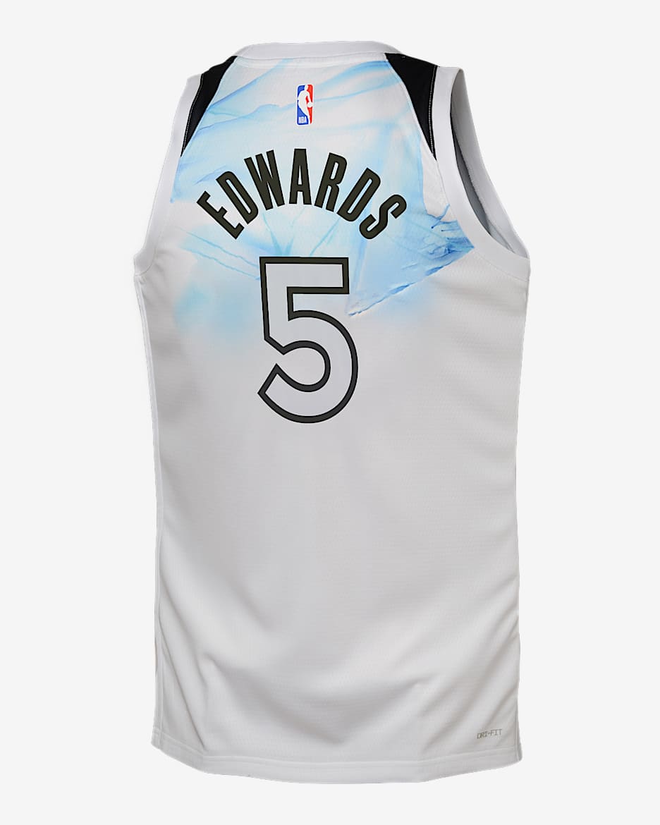 Jersey Nike Dri-FIT de la NBA Swingman para niños talla grande Anthony Edwards Minnesota ...