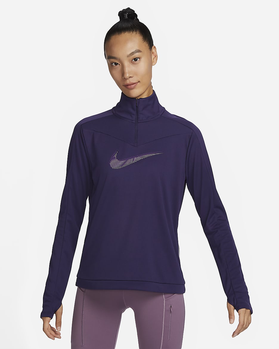 Nike Dri-FIT Swoosh Women's 1/4-Zip Running Top. Nike PH