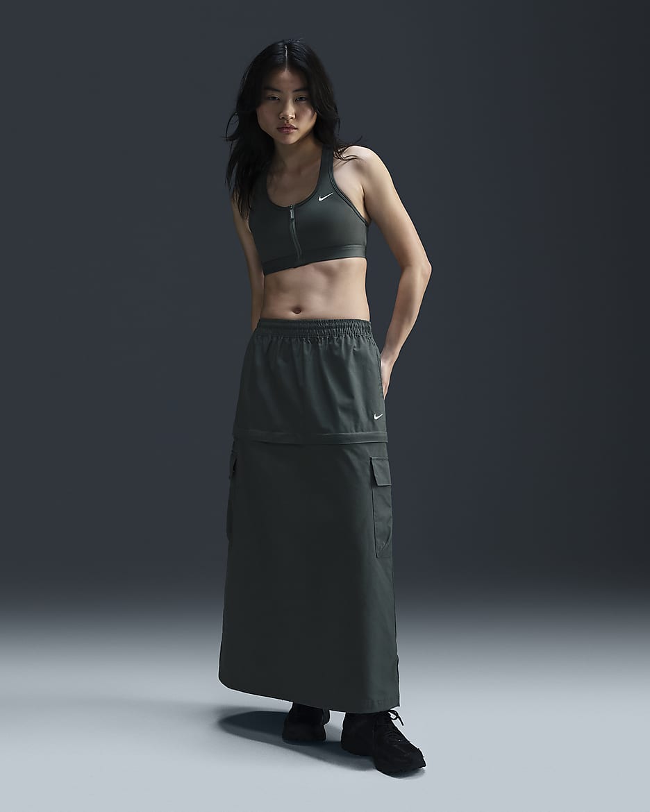 Nike Sportswear Essential Women's Mid-Rise Woven Cargo Midi Skirt. Nike UK