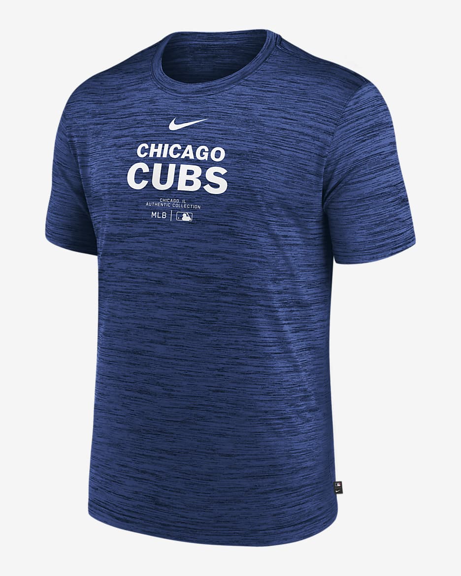 Chicago Cubs Authentic Collection Practice Velocity Men's Nike Dri-FIT ...