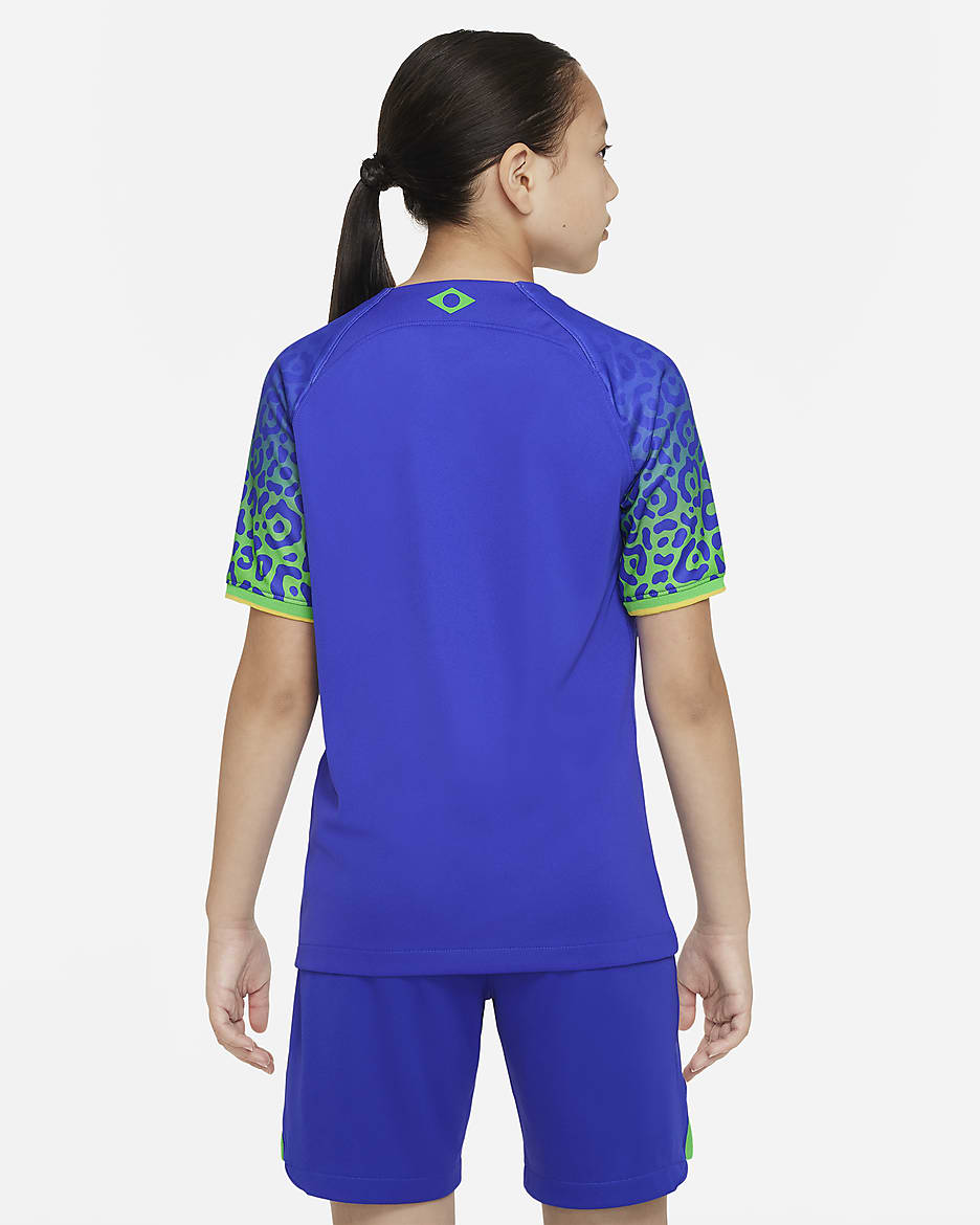 เสื้อแข่งฟุตบอลเด็กโต Nike Dri-FIT Brazil 2022/23 Stadium Away Nike TH