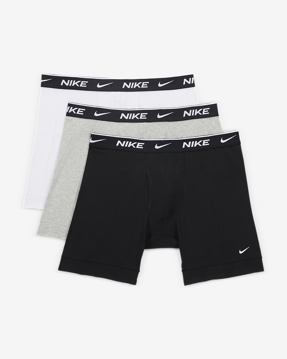 Nike Dri-FIT Essential Cotton Stretch Men's Boxer Briefs (3-Pack). Nike.com