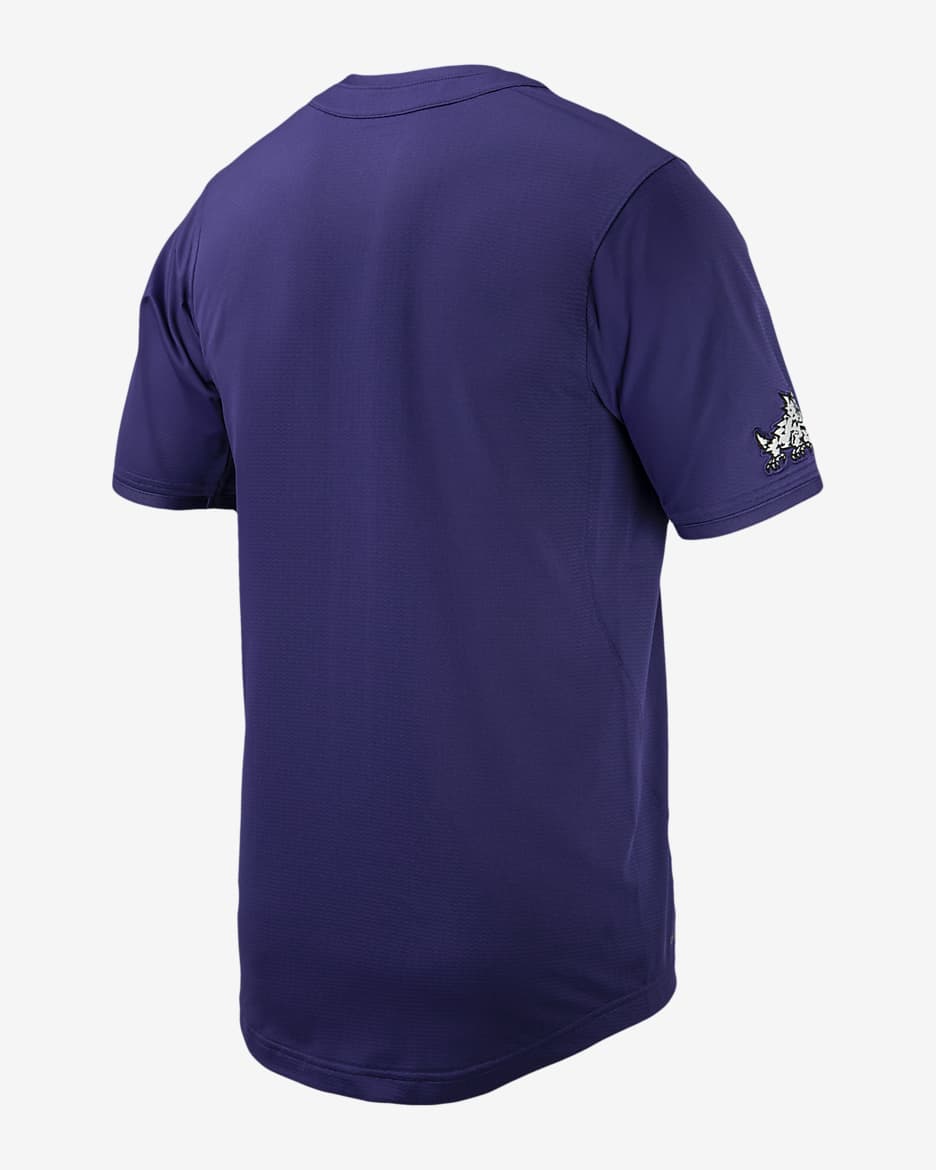 TCU Men's Nike College Replica Baseball Jersey. Nike.com