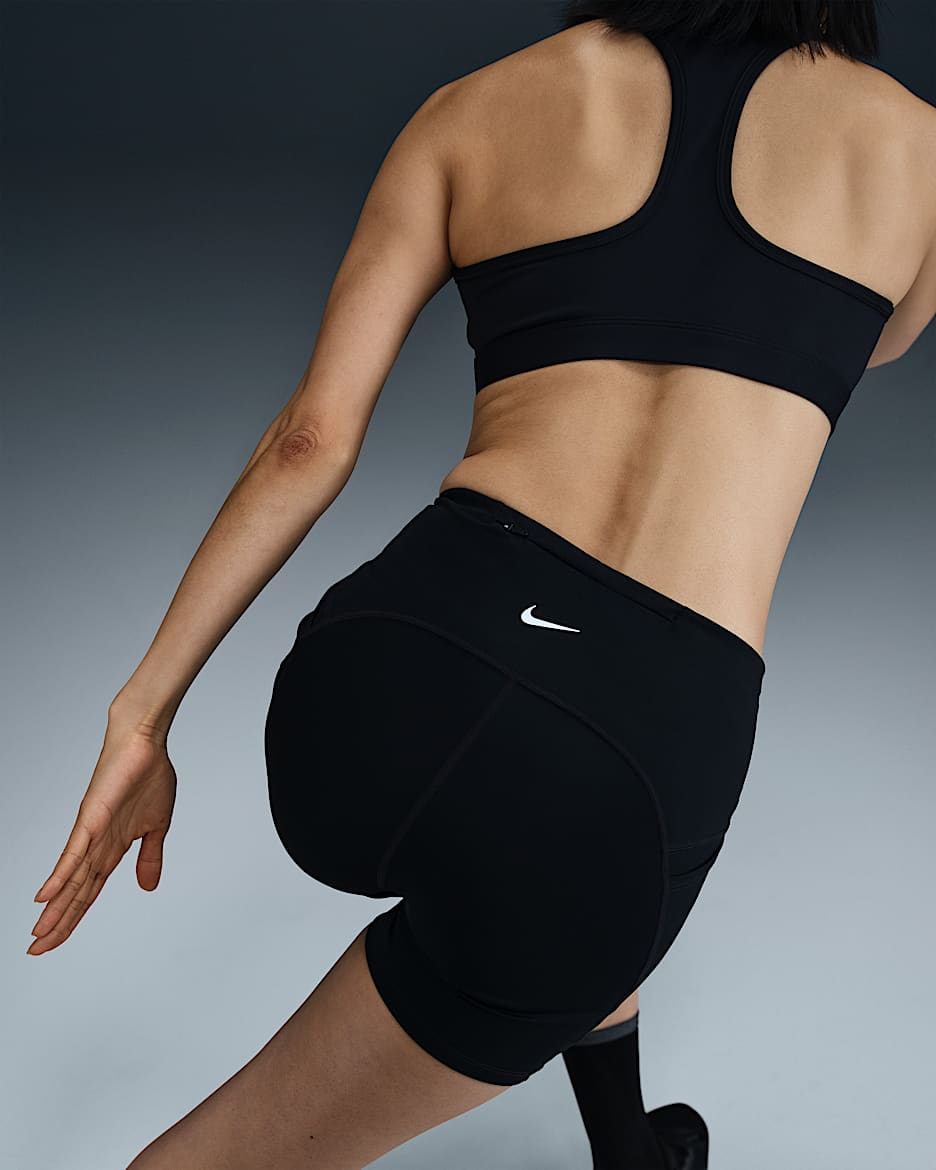 Nike Swift Women's High-Waisted 10cm (approx.) Tight Running Shorts with Pockets. Nike PH