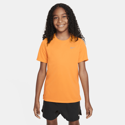 Nike Dri-FIT Miler Older Kids' (Boys') Short-Sleeve Training Top. Nike AU