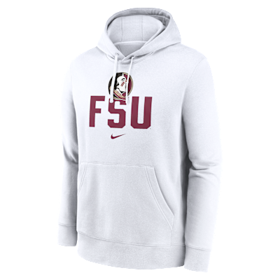 Sudadera con gorro sin cierre universitaria Nike para hombre Florida State Seminoles Primetime ...