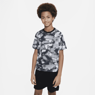 Nike Dri-FIT Multi+ Older Kids' (Boys') Printed Training Top. Nike DK