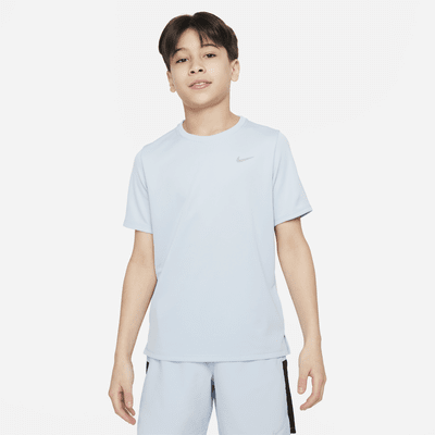 Nike Dri-FIT Miler Older Kids' (Boys') Short-Sleeve Training Top. Nike UK