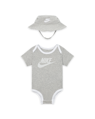 Nike Baby Core Bucket Hat and Bodysuit Set. Nike FI
