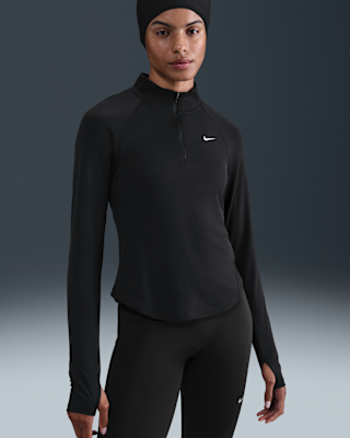 Camisola de running com fecho a 1/4 Dri-FIT Nike Tempo Swoosh Run para mulher. Nike PT