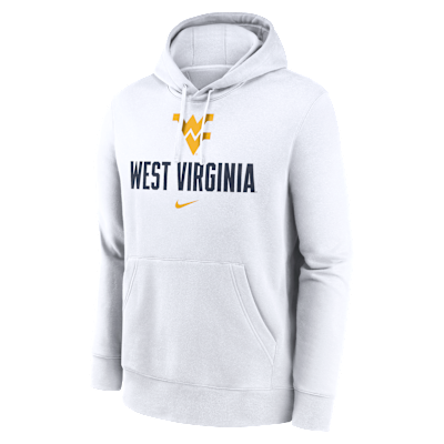 Sudadera con gorro sin cierre universitaria Nike para hombre West Virginia Mountaineers ...