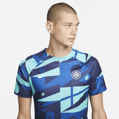 Inter Milan Men's Nike Dri-FIT Pre-Match Football Top. Nike CZ