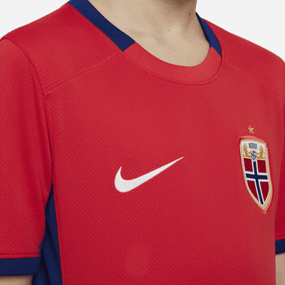 Norway 2023 Stadium Home Older Kids' Nike Dri-FIT Football Shirt. Nike NO