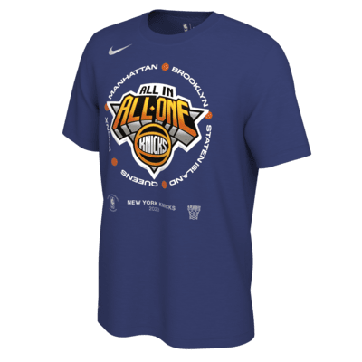 Playera Nike NBA Playoff Mantra 2023 para hombre New York Knicks. Nike.com