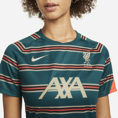 Liverpool F.C. Women's Pre-Match Short-Sleeve Football Top. Nike ID